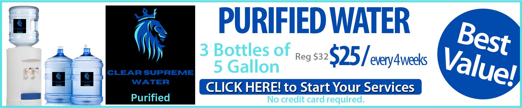 Bottled Spring Water | Clear Supreme Water Delivery